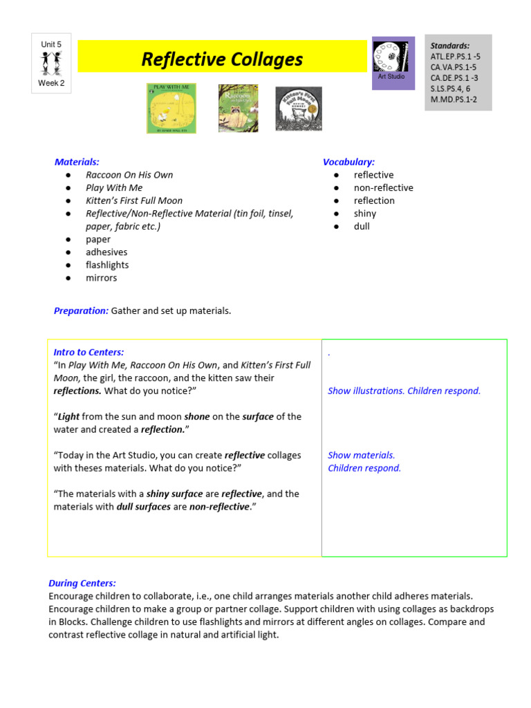 05 - Art Studio Reflective Collages | PDF