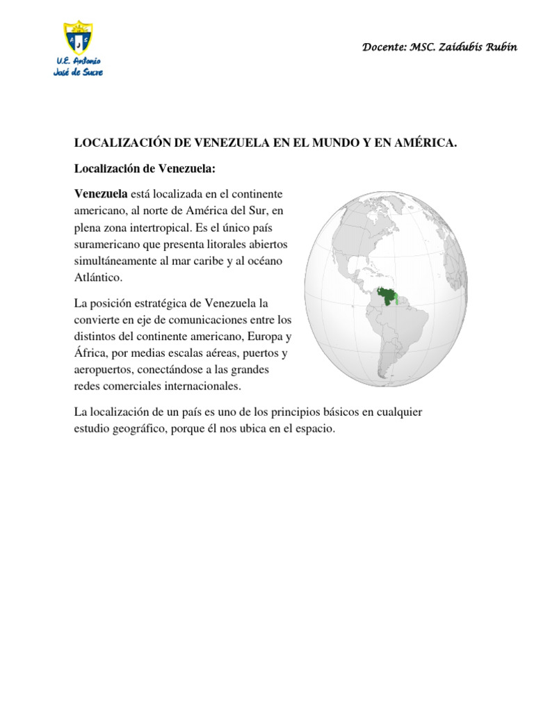 Guia Localizacion Venezuela | PDF | Ecuador | Longitud