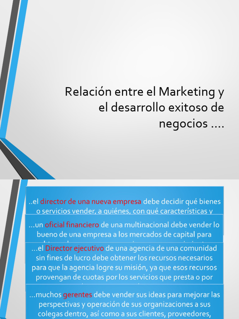 Clase3 Importanciadelmarketingparanegocios | PDF | Marketing | Mercado (economía)