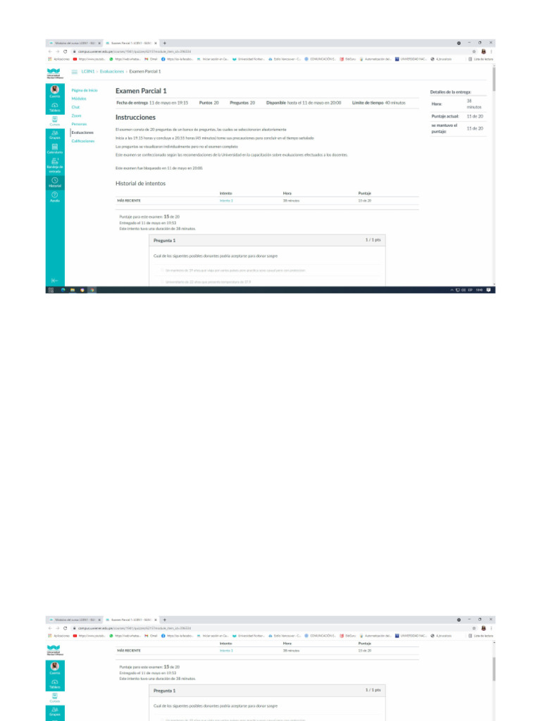 EXAMEN-PARCIAL-1 BANCO DE SANGRE | PDF