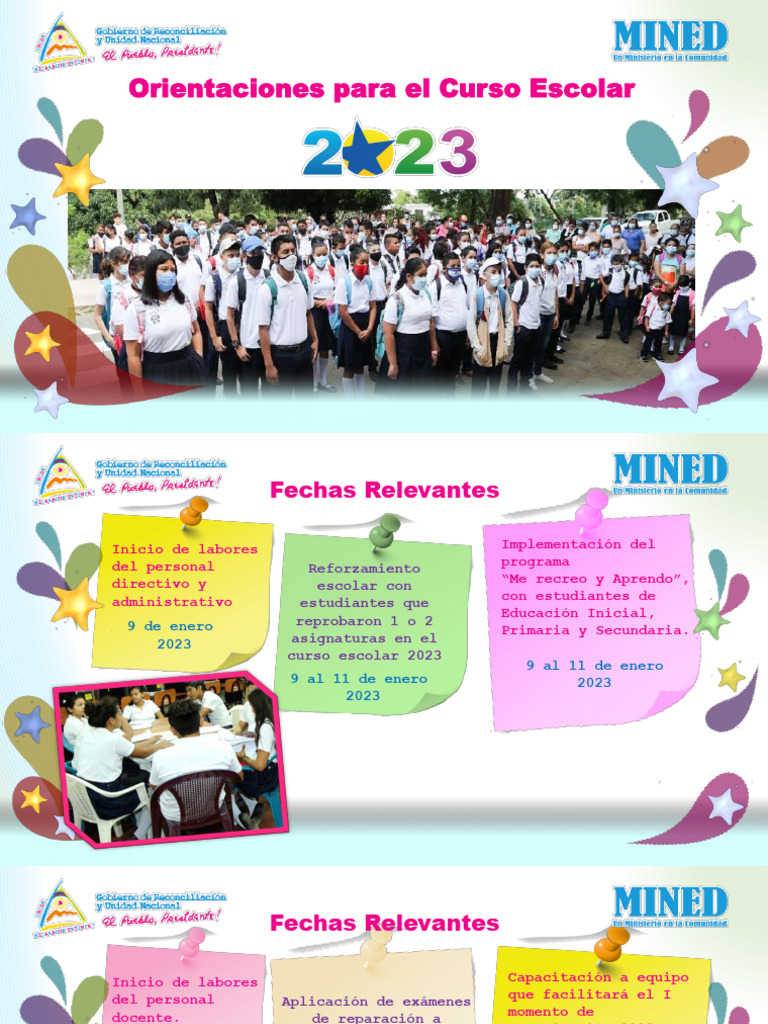 Presentación sobre la Orientaciones para el Curso Escolar 2023-2024 | PDF | Educación primaria ...