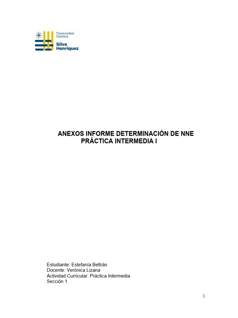Beltrán - Anexo 2°imforme - Pii - Ucsh2024 | PDF | Enseñando | Evaluación