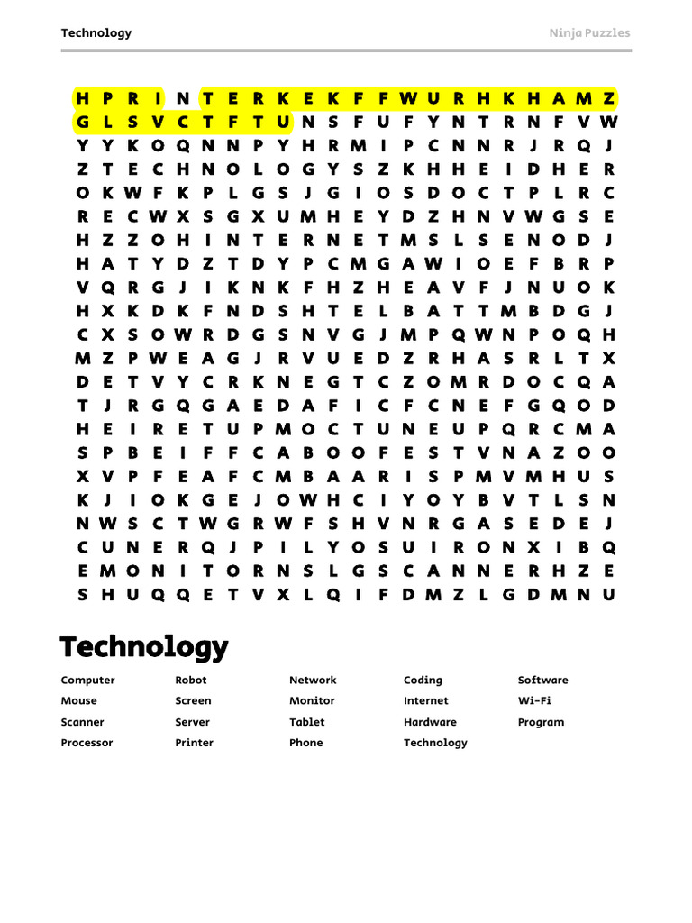 Puzzle technology | PDF | Computer Hardware | Office Equipment