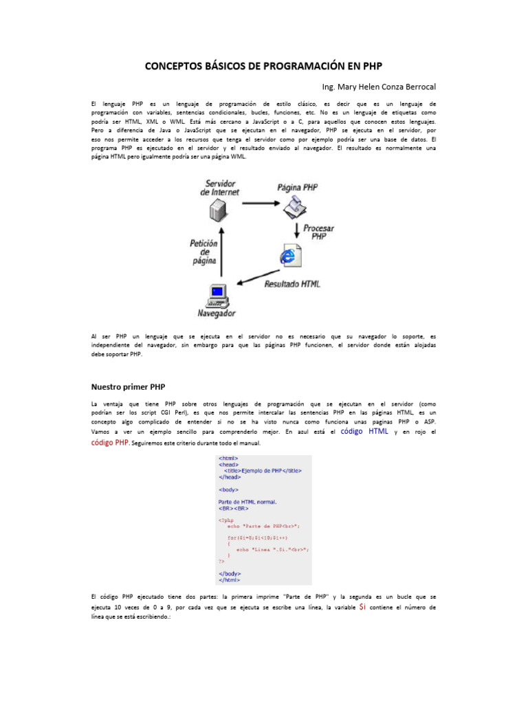 Conceptos Básicos | PDF | Php | Redes