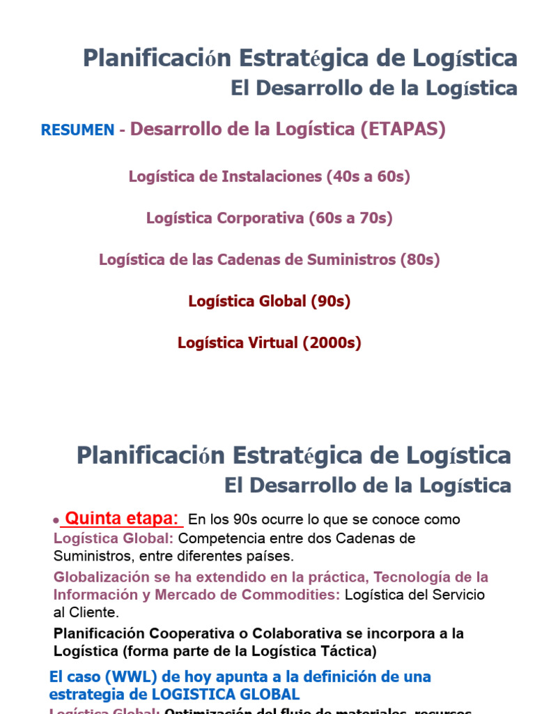 Plan Logistico Pdf Logística Planificación