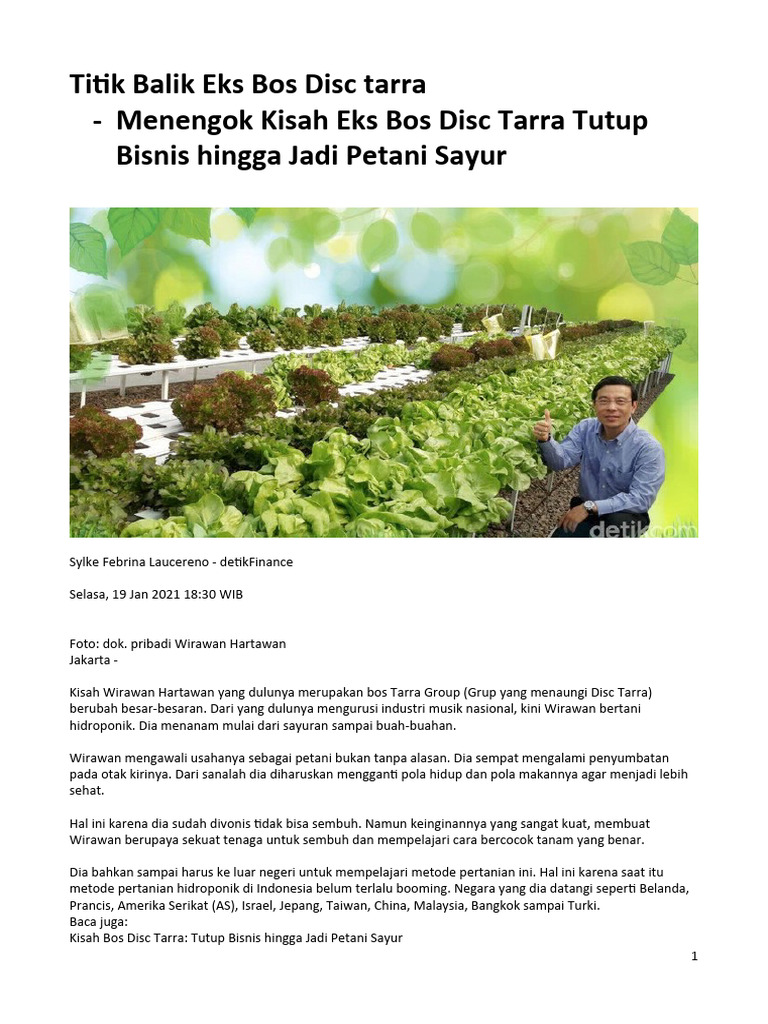 Titik Balik Eks Bos Disc Tarra | PDF | Kesehatan Holistik