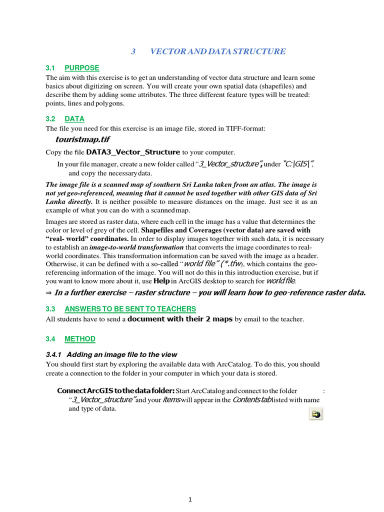 3vector and Data Structure | PDF | Arc Gis | Computing