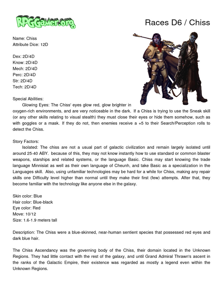 Chiss | PDF | Young Adult