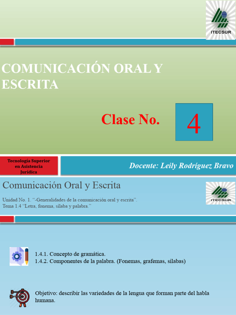 Comunicación Oral y Escrita | Descargar gratis PDF | Palabra | Fonema