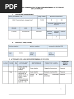 Hoja de Ruta - Semana de Gestión 2025 | PDF | Aprendizaje