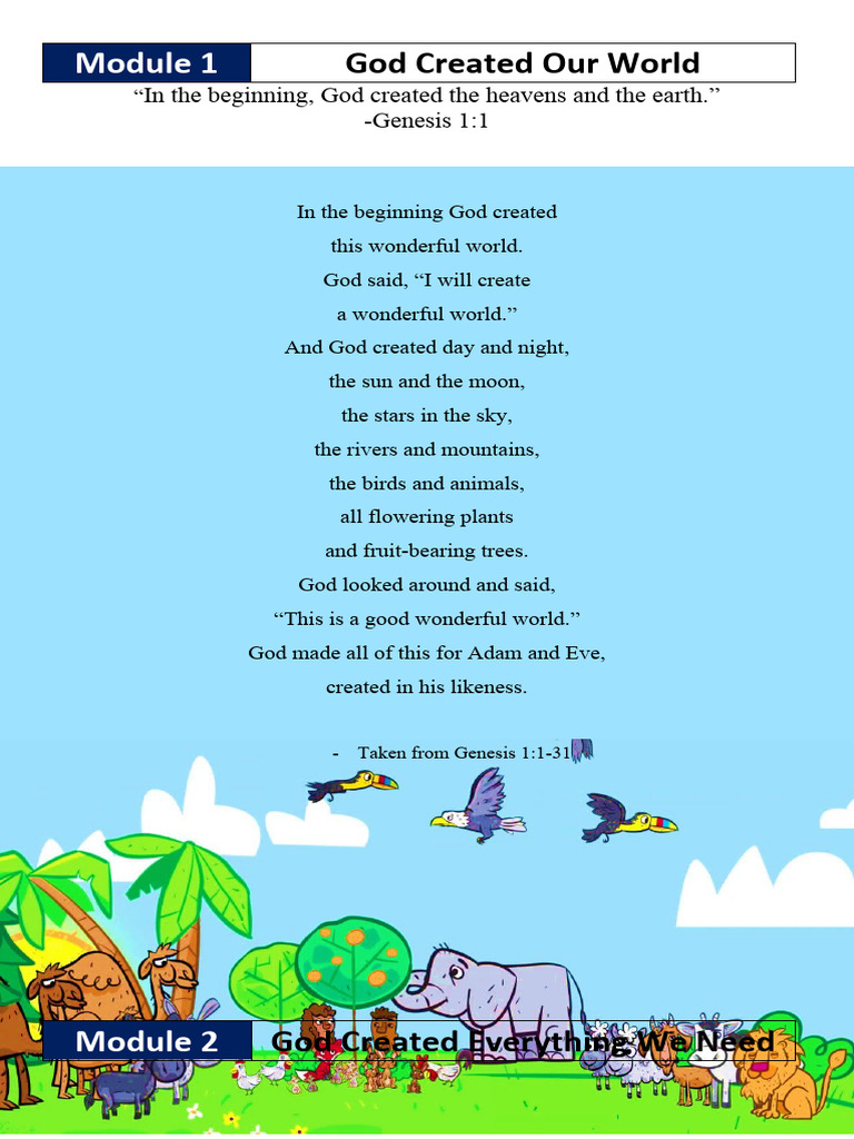 Christian Living Kinder Module (1st Quarter) | PDF | Jesus | Saint Joseph