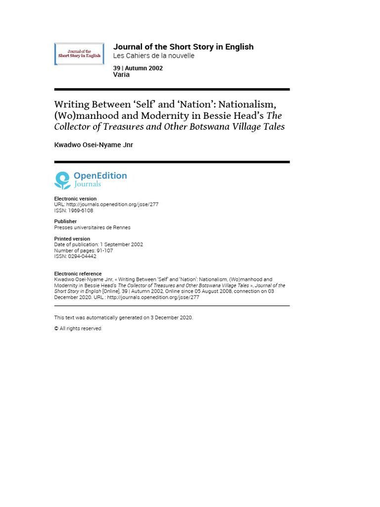 Jsse 277 | PDF | Ideologies | Nationalism