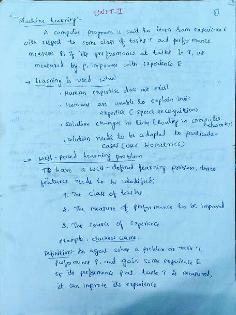 Machine Learning 1 | PDF