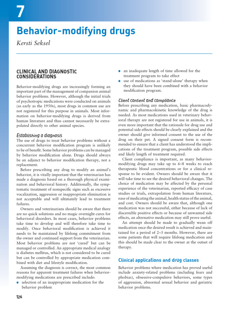 BEHAVIOR- MODIFYING DRUGS | PDF | Norepinephrine | Dopamine BEHAVIOR- MODIFYING DRUGS | PDF | Norepinephrine | Dopamine