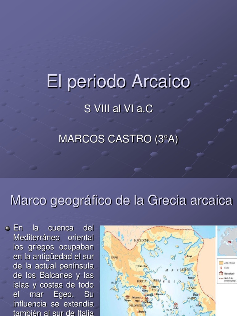 El Periodo Arcaico Griego | PDF