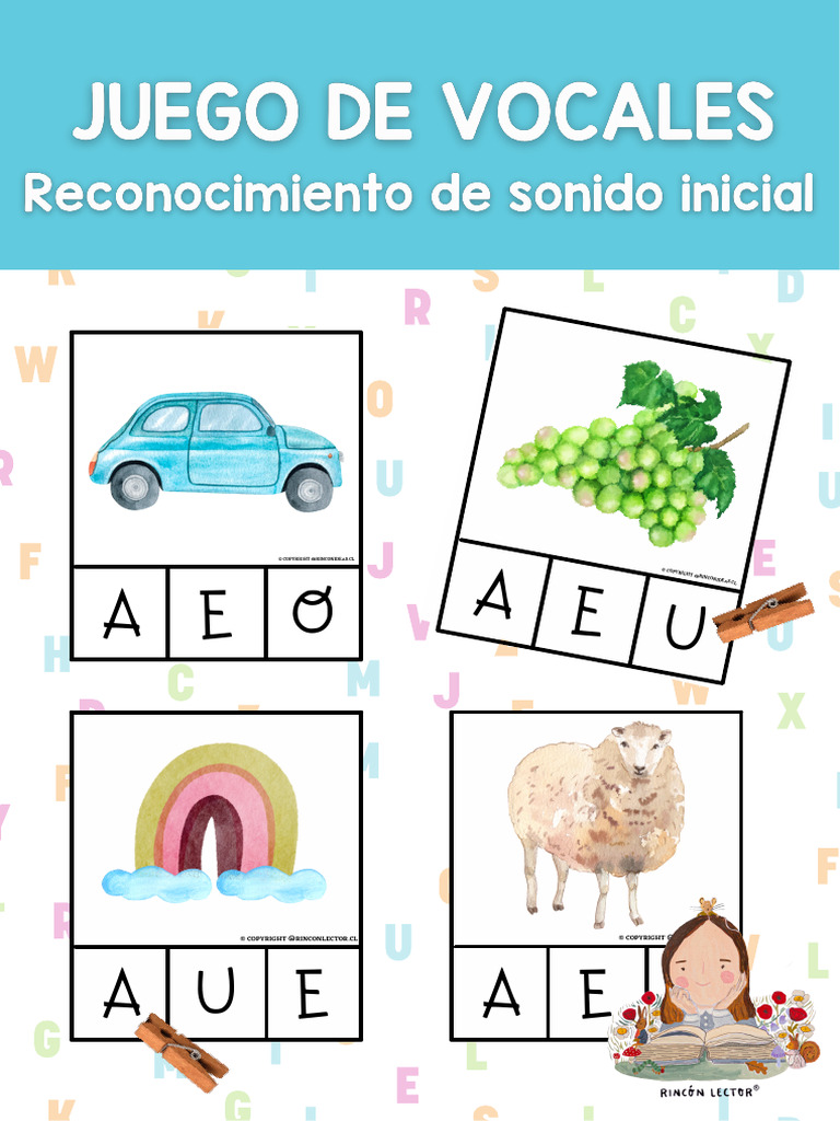 Juego de Conciencia Fonológica - Rincón Lector | Descargar gratis PDF ...