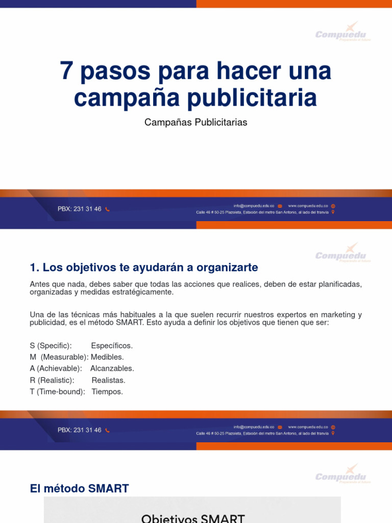 7 Pasos para una Campaña Publicitaria | PDF | Publicidad | Marca