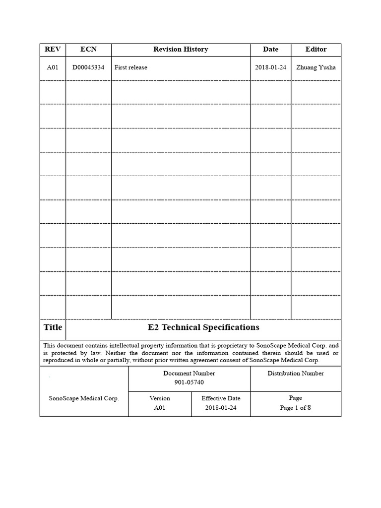 E2 Technical Specifications (2023-05-20 10 - 59 - 00) | PDF | Medical ...