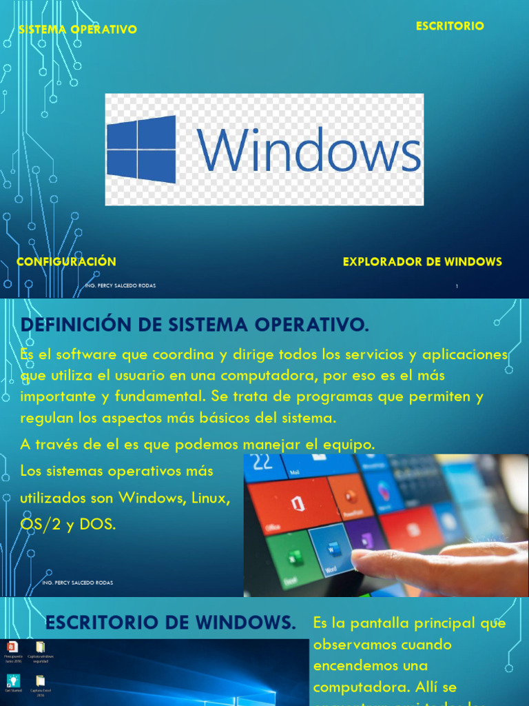 01.sistema Operativo Windows | PDF | Archivo de computadora | Microsoft Windows