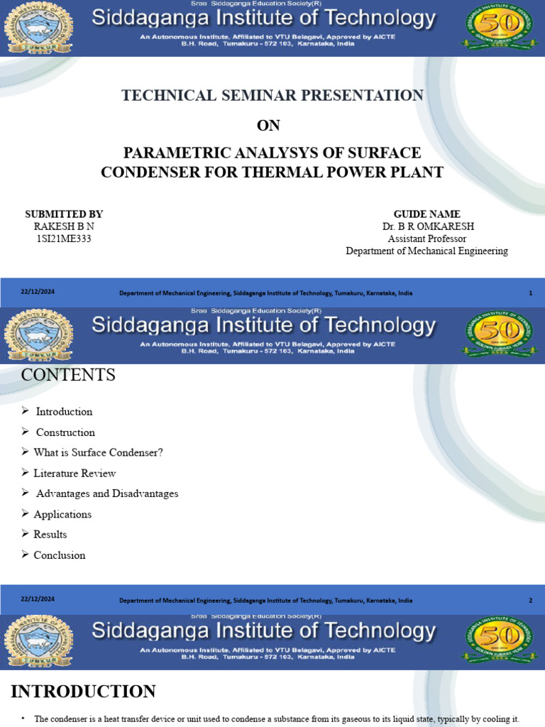 Technical - Seminar - PPT - @rakesh - B - N Final | PDF | Power Station ...