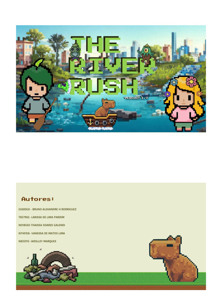 Game Design Document The River Rush PDF | PDF | Ambiente natural | Desperdício