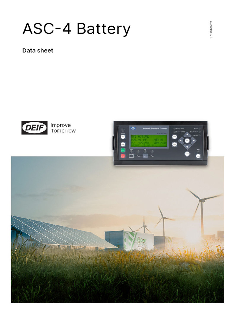 Asc 4 Battery Data Sheet 4921240627 Uk | PDF | Emulator | Solar Power