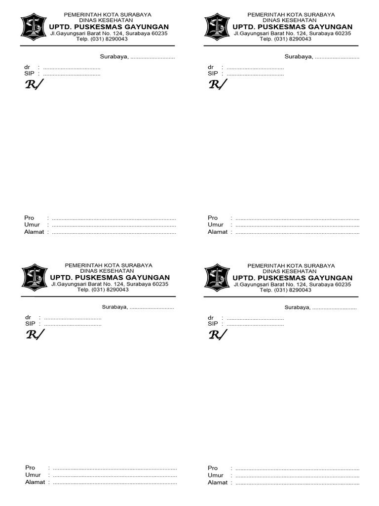 Blanko Resep Baru 2023 5 Rim | PDF