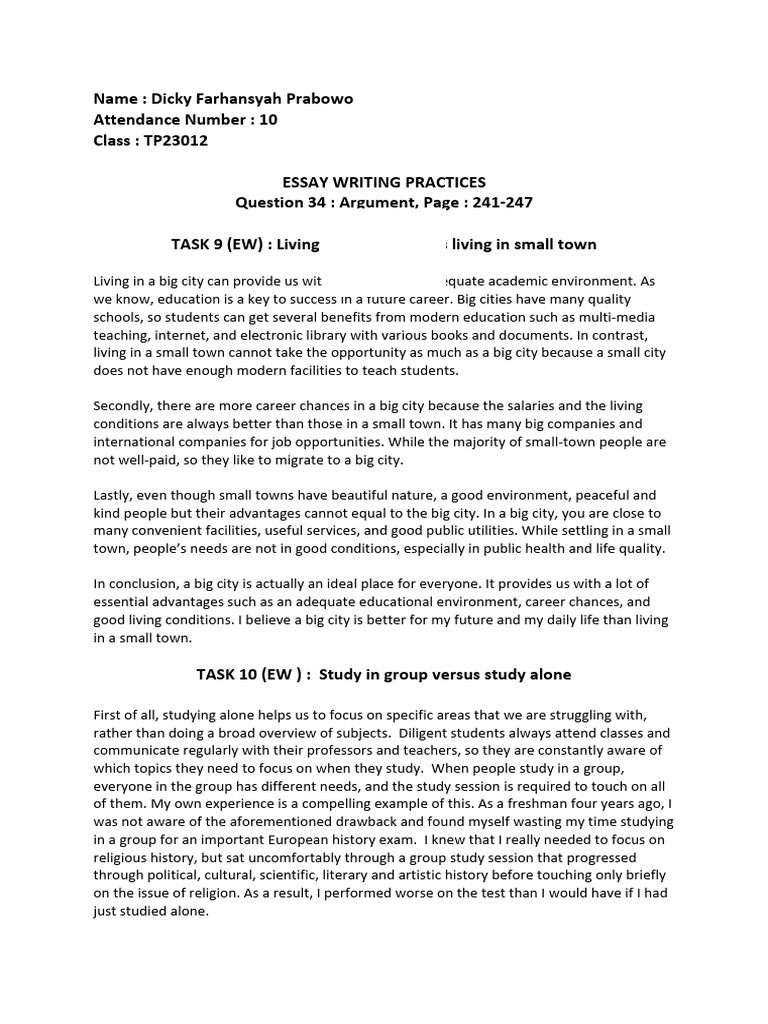 Essay Writing 12 May 2023 | PDF