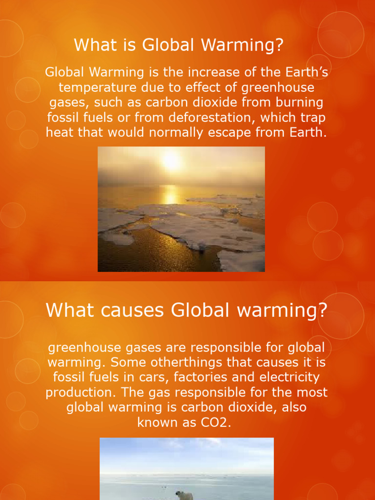 Global Warming Powerpoint Presentation | PDF