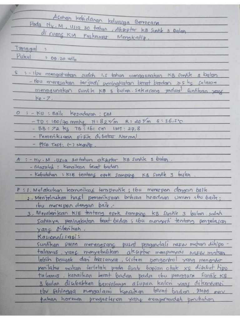 Askeb Suntik KB 3 Bulan | PDF