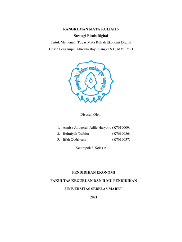 RMK 5 - Strategi Bisnis Digital | PDF