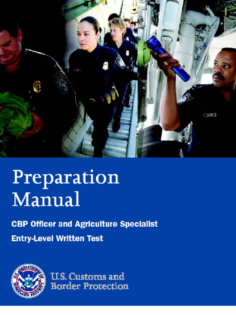 CBP Officer Test Preparation Manual | PDF | U.S. Customs And Border ...