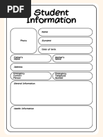Student Biodata Collection Form | PDF