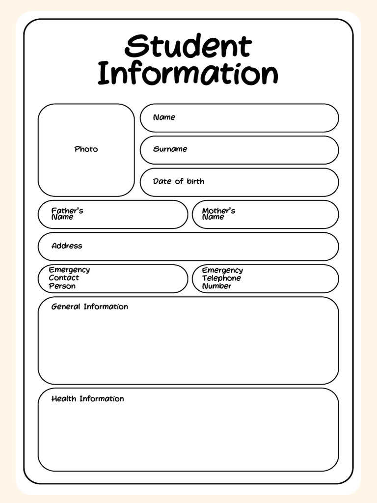 Student Information and Health Data | PDF | Self-Improvement