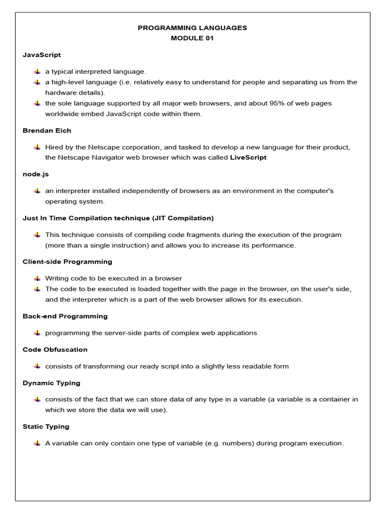 CSPC223 Modules 1 and 2 Reviewer | Download Free PDF | Java Script ...
