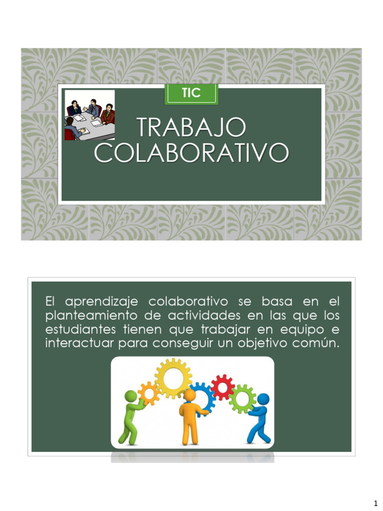 Trabajo Colaborativo | PDF | Aprendizaje | Liderazgo