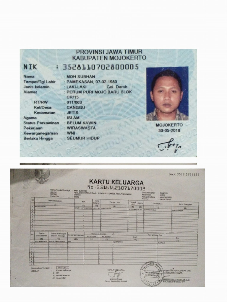 KTP, KK $ NPWP | PDF