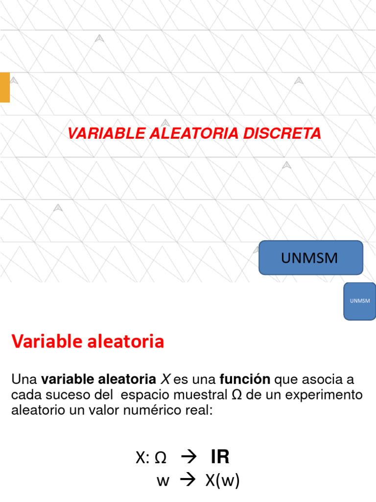 SesiÓn 12 Variable Aleatoria Discreta Pdf Variable Aleatoria 9793