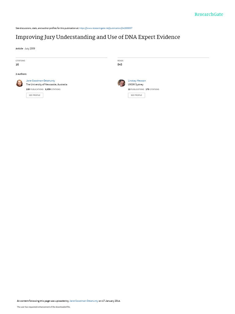 Improving_Jury_Understanding_and_Use_of_DNA_Expert | Download Free PDF ...