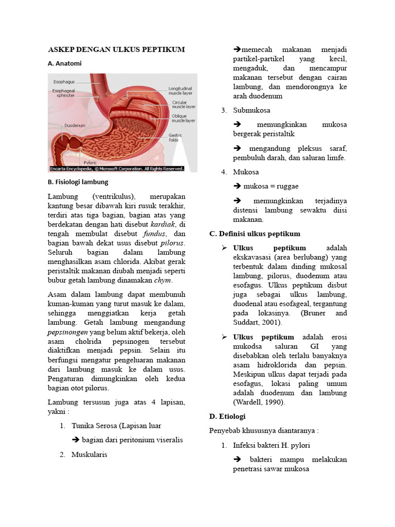 Askep Dengan Ulkus Peptikum | PDF