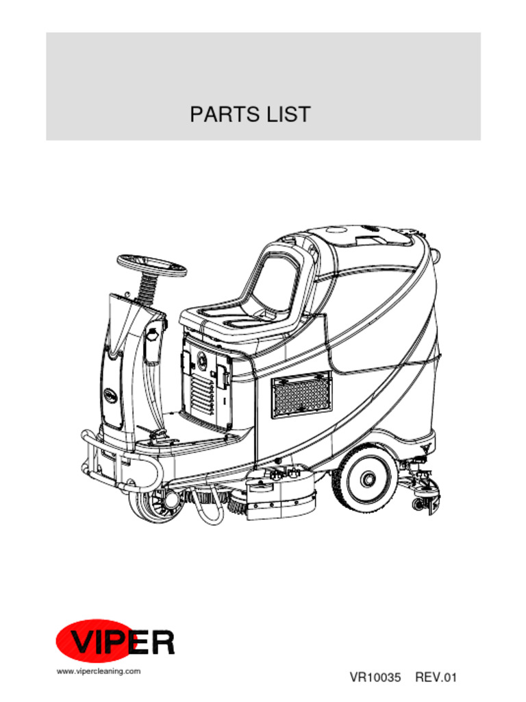 Parts List for Viper Cleaning Machines | PDF | Steering | Axle