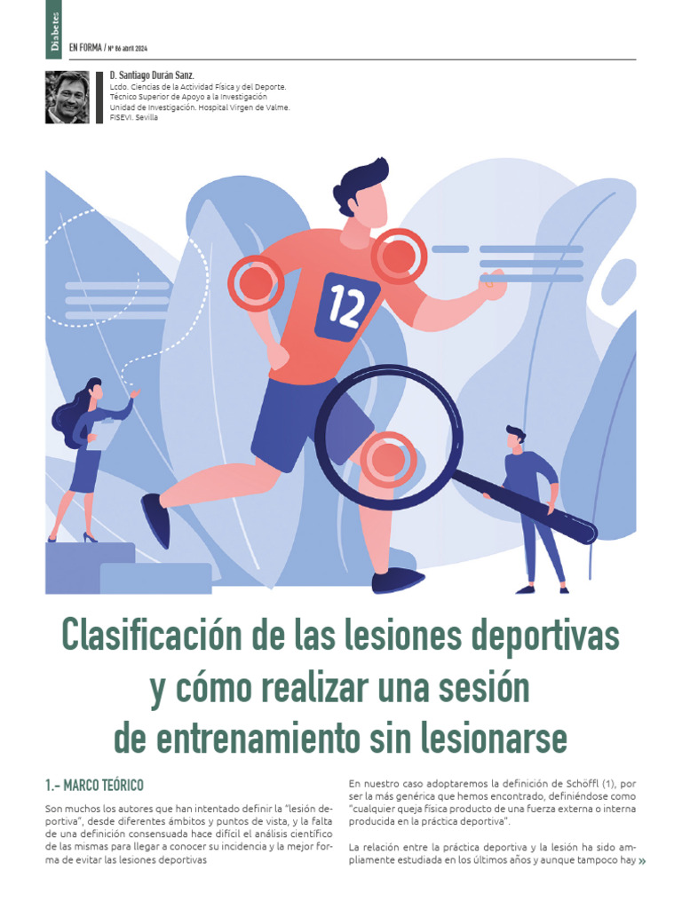Clasificacion de Las Lesiones Deportivas y Como Realizar Una Sesion de Entrenamiento Sin | PDF ...