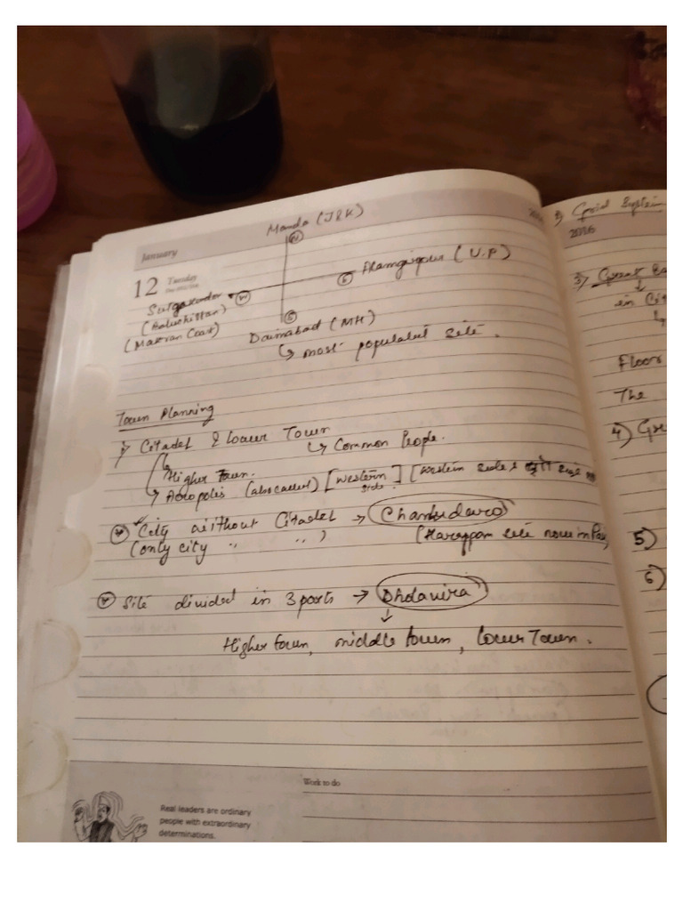 Harappan Civilization hand written notes | PDF