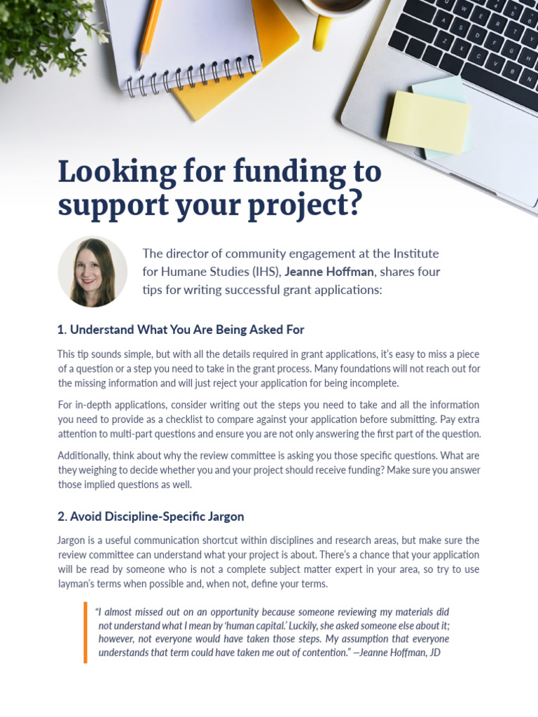 Tips For Grant Applications | PDF | Human Communication | Cognition