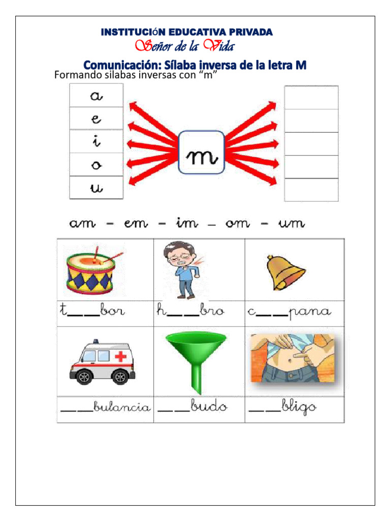 Silabas Inversas Con LA M | PDF