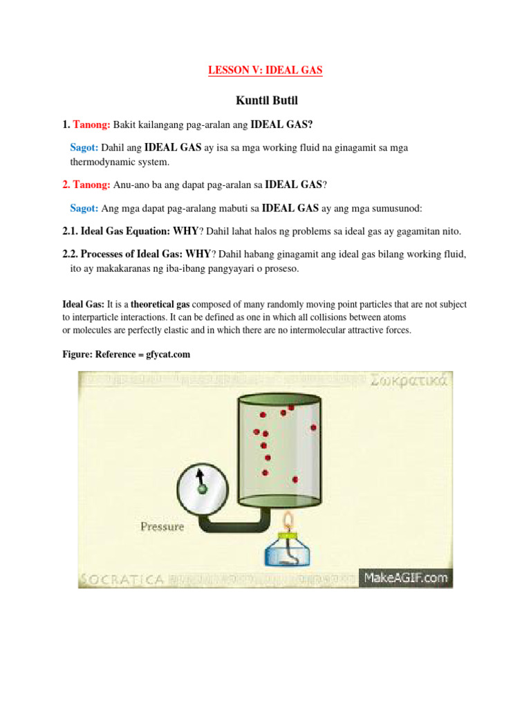 Ideal Gas Concepts and Applications | PDF | Gases | Enthalpy
