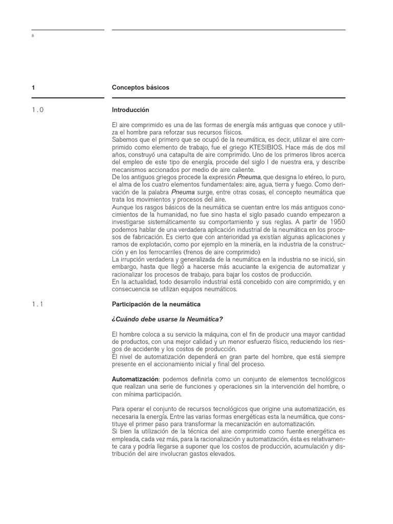 Apunte Neumatica Basica Micro 021 6 29 | PDF | Neumática | Mecanización