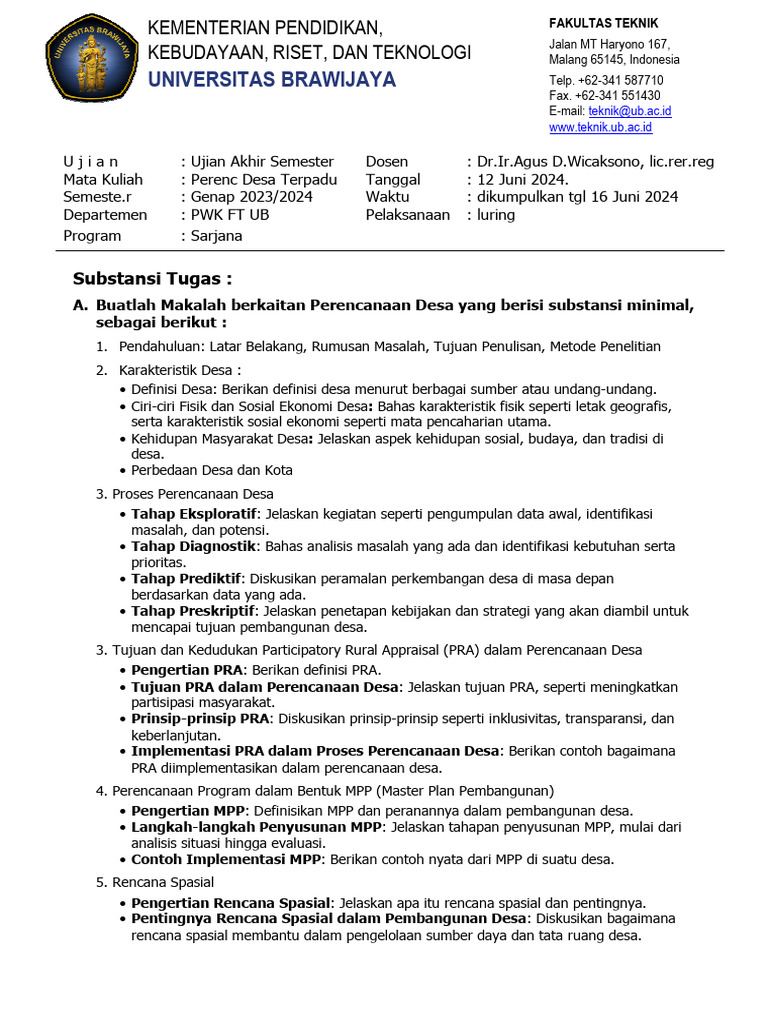 Soal Uas Genap 2023-2024 Pdt-Adw | PDF | Seni