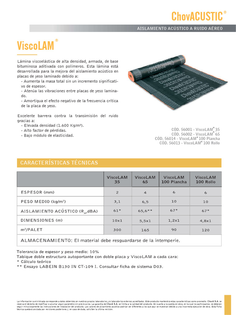 FT Viscolam | PDF | Laminado (metalmecánica)
