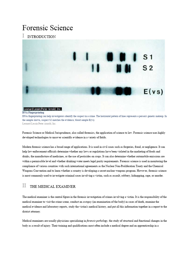 Forensic Science | PDF | Forensic Science | Coroner